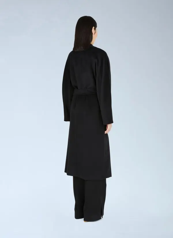 Max Mara Madame 101801 Icon Coat In Wool-cashmere Blend - Black