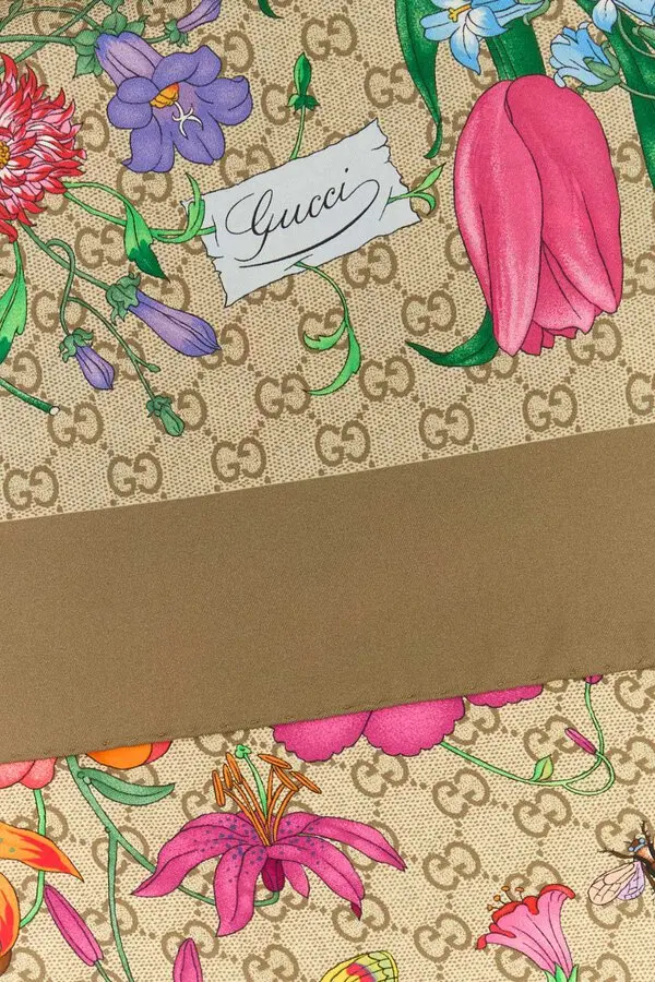 Gucci Printed Twill Foulard