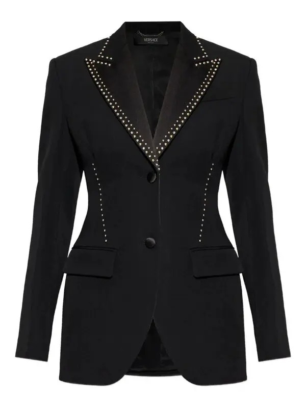 Versace Embellished Wool Evening Jacket