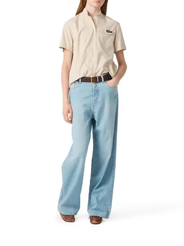 Miu Miu Straight Leg Jeans - Blue