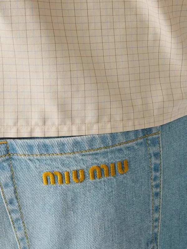 Miu Miu Straight Leg Jeans - Blue