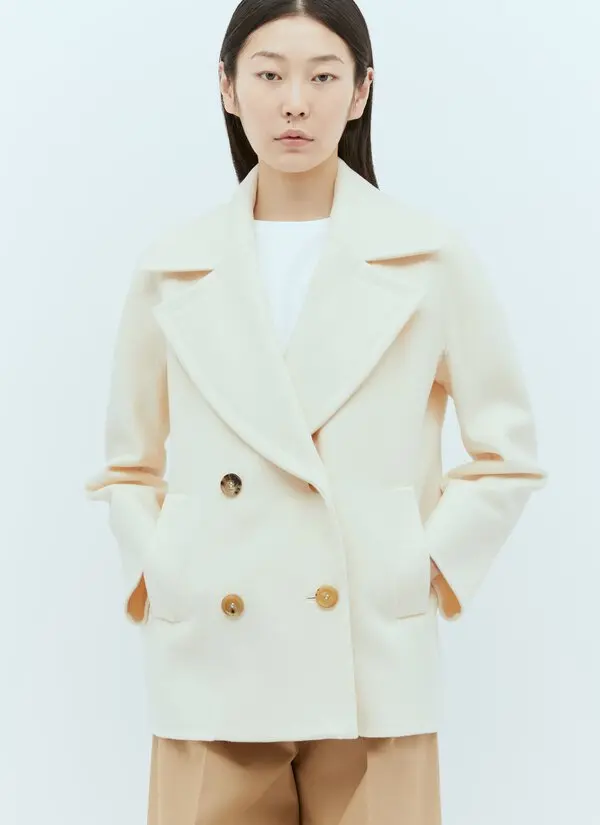 Max Mara Wool And Cashmere Pea Coat