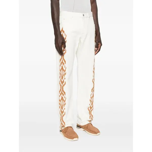 Isabel Marant Étoile Straight Leg Embroidered Jeans