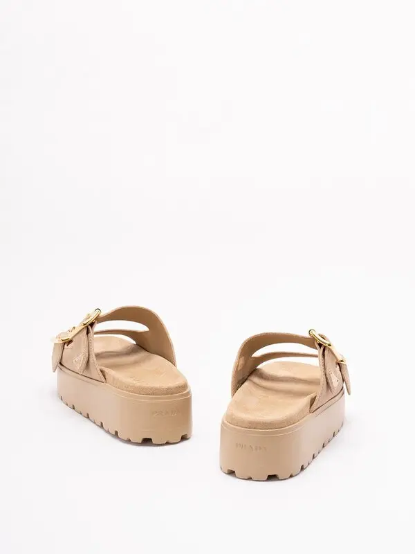 Prada Platform Strap Sandals - Multicolor
