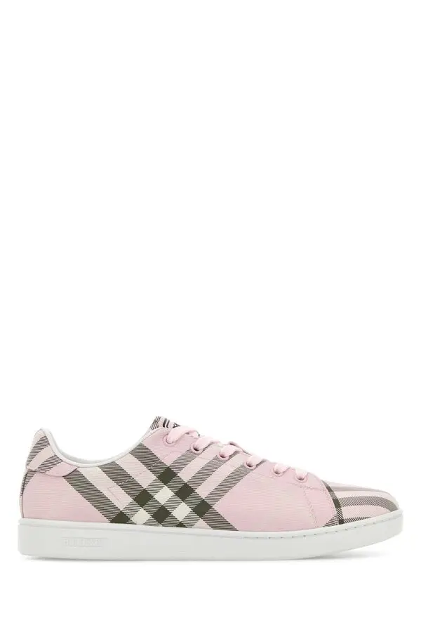Burberry Embroidered Canvas Sneakers - Multicolor