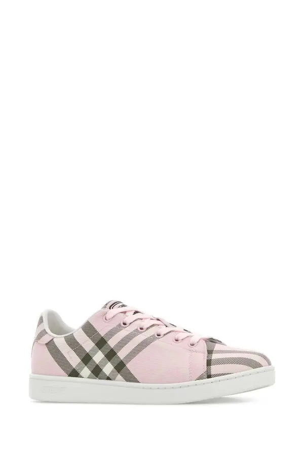 Burberry Embroidered Canvas Sneakers - Multicolor