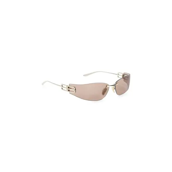 Balenciaga D Frame Sunglasses - Silver