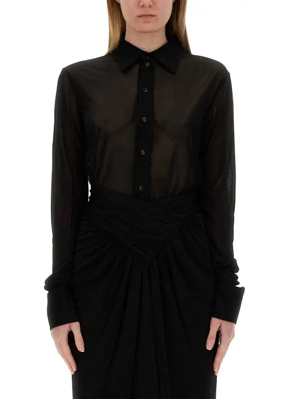 Saint Laurent Jersey Shirt - Black
