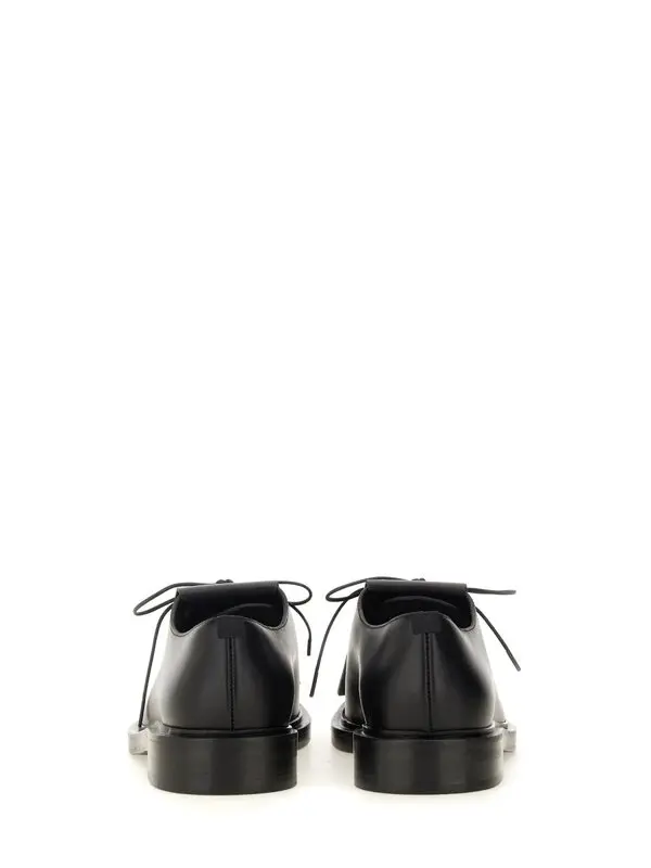 Max Mara Leather Derby Shoes With Fringe Detail