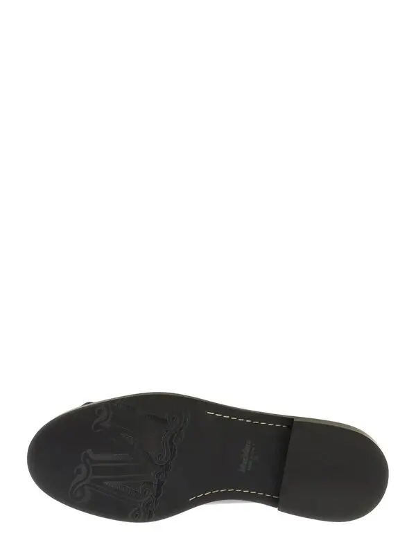 Max Mara Leather Derby Shoes With Fringe Detail