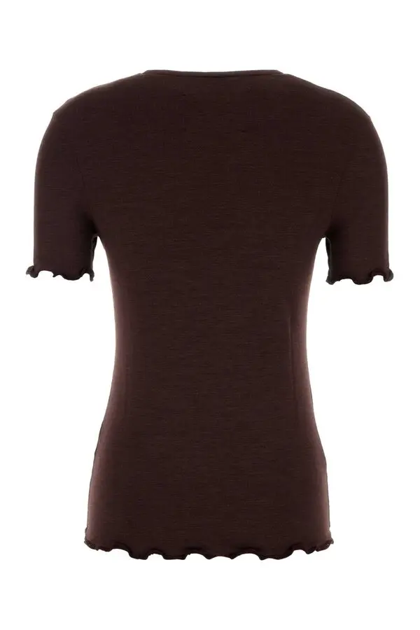 JIL SANDER Stretch Silk Blend T-shirt