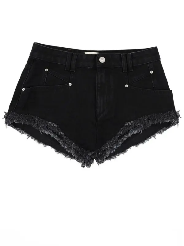 Isabel Marant Étoile Endeidala Denim Shorts - Black