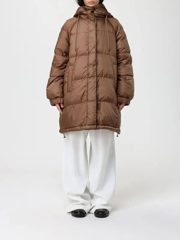 Max Mara Quilted Hooded Puffer Jacket - Brown