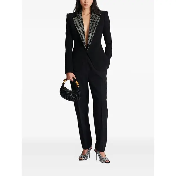 Balmain Embroidered Lapel Six-button Blazer