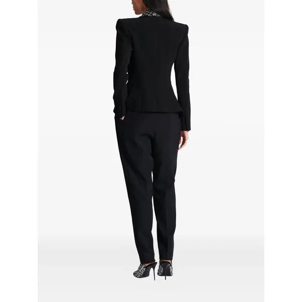 Balmain Embroidered Lapel Six-button Blazer