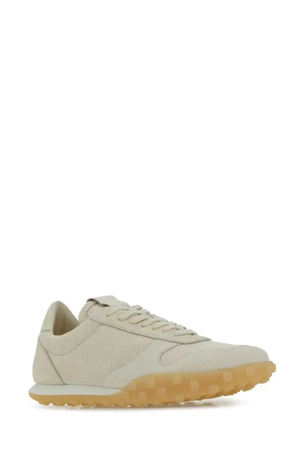 JIL SANDER Canvas And Suede Moon Sneakers - Brown