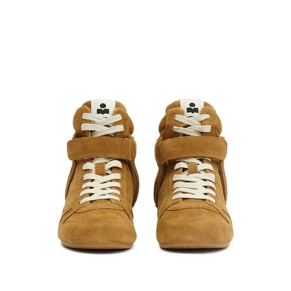 Isabel Marant Étoile High Top Sneakers With Perforated Detailing - Brown