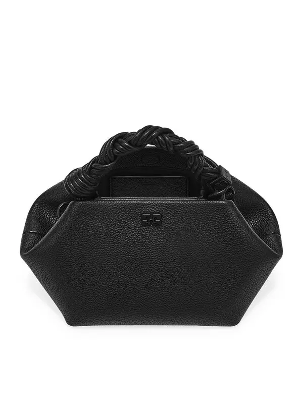 GANNI Small Granulated Bou Bag With Braided Handle - Multicolor