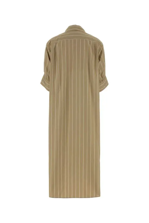 JIL SANDER Embroidered Poplin Shirt Dress