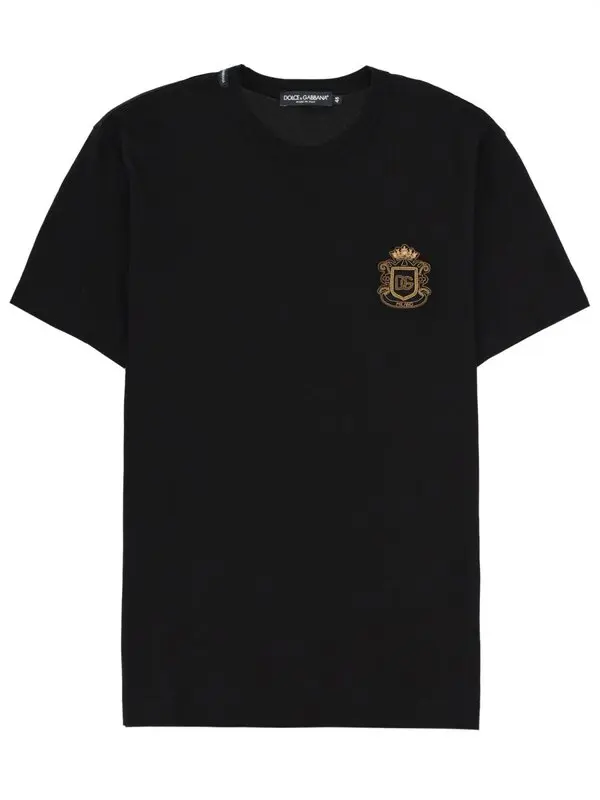 Dolce & Gabbana T-shirt With Heraldic Logo - Black