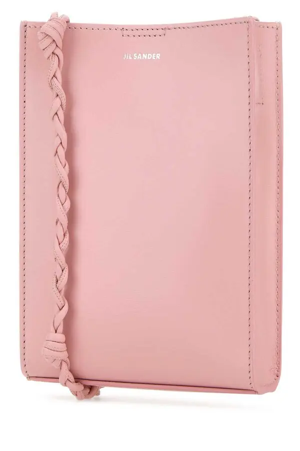 JIL SANDER Leather Small Tangle Shoulder Bag - Pink