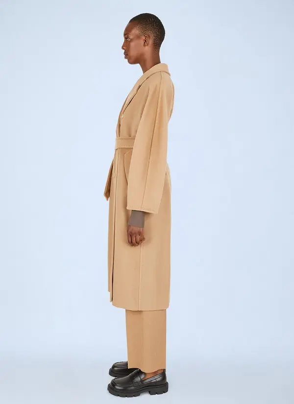 Max Mara Madame 101801 Coat In Wool-cashmere Blend - Multicolor
