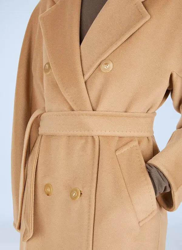 Max Mara Madame 101801 Coat In Wool-cashmere Blend - Multicolor