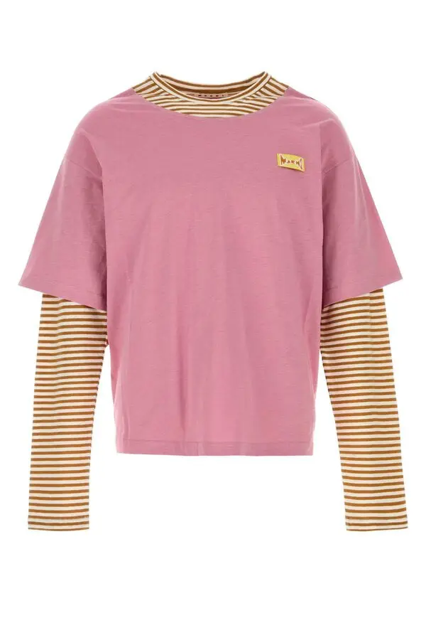 Marni Dark Linen Bend T-shirt