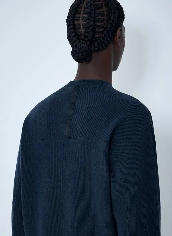 Stone Island Crewneck Fine Knit Jumper - Blue