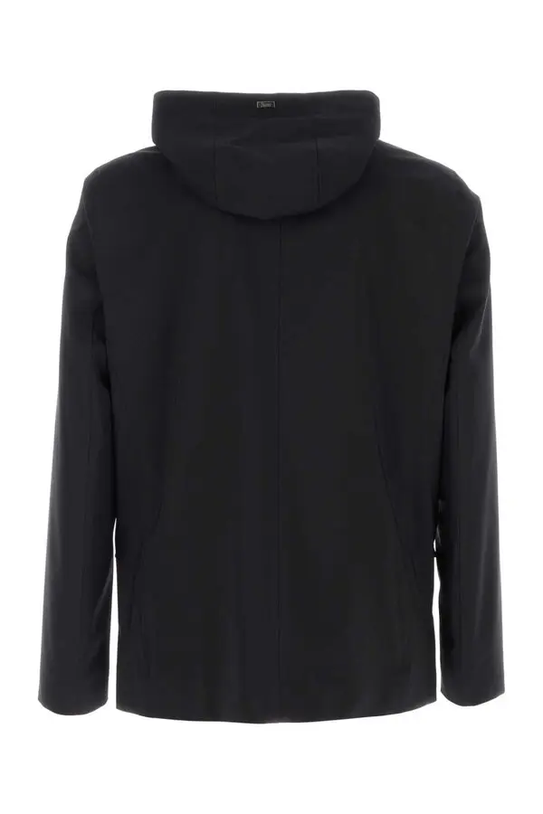Herno Jersey Blazer With Hood
