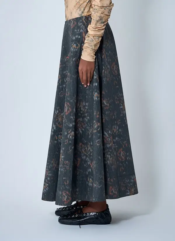 GANNI Midi Circle Skirt