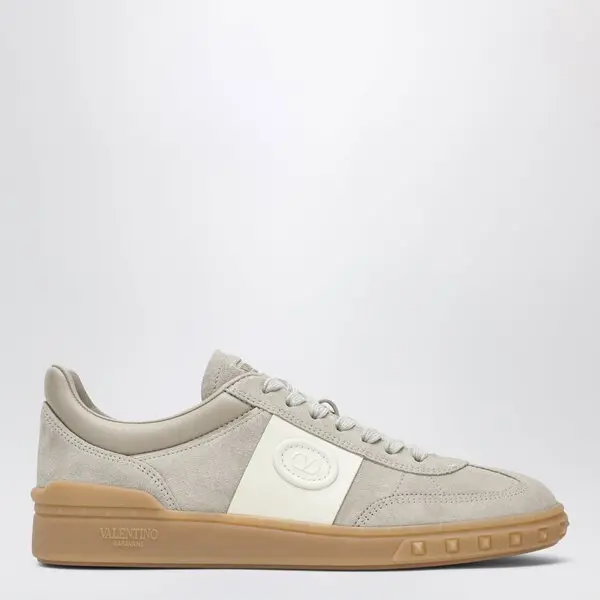 Valentino Garavani Upvillage Mixed-material Sneakers - Cream
