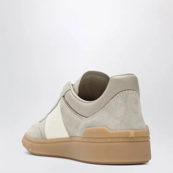 Valentino Garavani Upvillage Mixed-material Sneakers - Cream