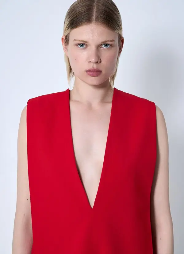 Sportmax Plunge Mini Dress With Belt