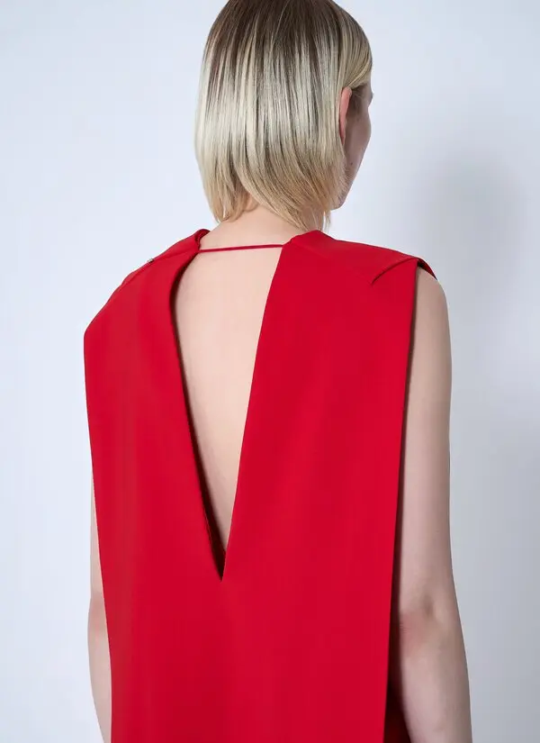 Sportmax Plunge Mini Dress With Belt