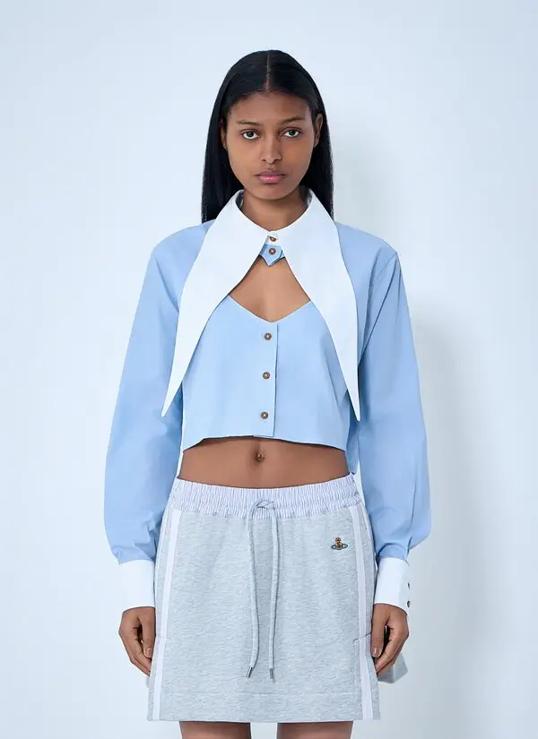 VIVIENNE WESTWOOD Layered Collar Cropped Shirt