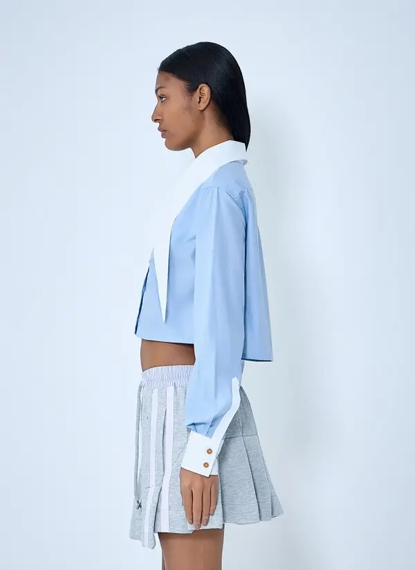 VIVIENNE WESTWOOD Layered Collar Cropped Shirt