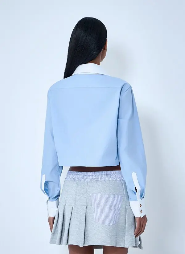 VIVIENNE WESTWOOD Layered Collar Cropped Shirt