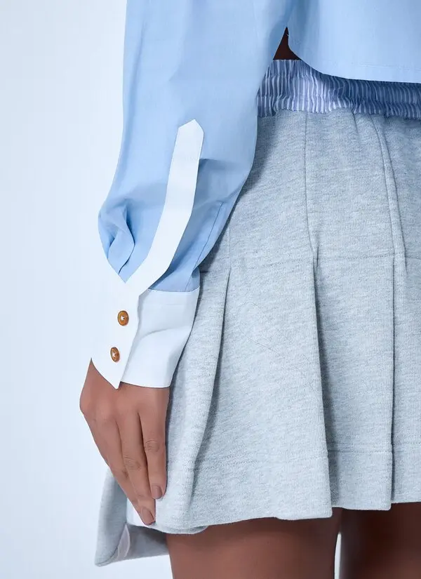 VIVIENNE WESTWOOD Layered Collar Cropped Shirt