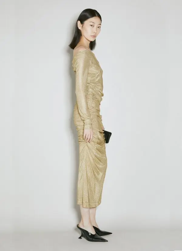 Dolce & Gabbana Lurex Mesh Midi Dress