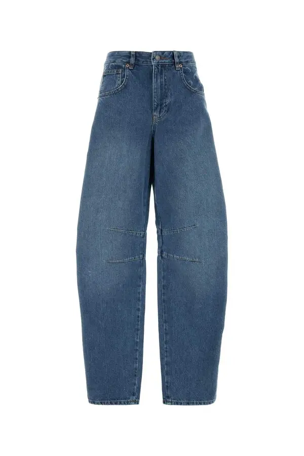 MARINE SERRE Wide-leg Denim Jeans
