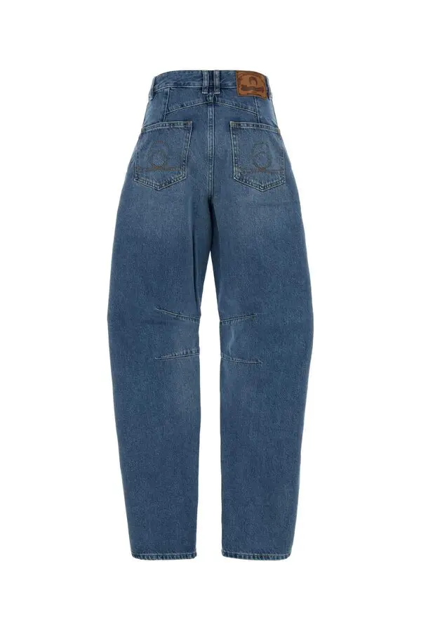MARINE SERRE Wide-leg Denim Jeans