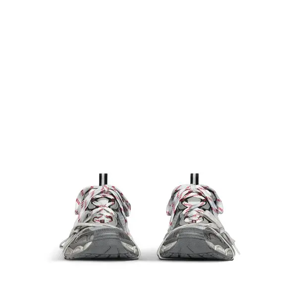 Balenciaga Grey Mesh And Polyurethane Sneakers With Chunky Sole - Gray