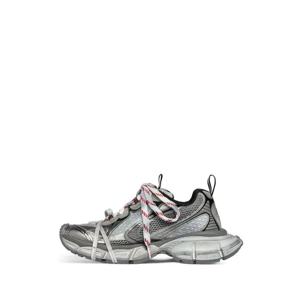Balenciaga Grey Mesh And Polyurethane Sneakers With Chunky Sole - Gray