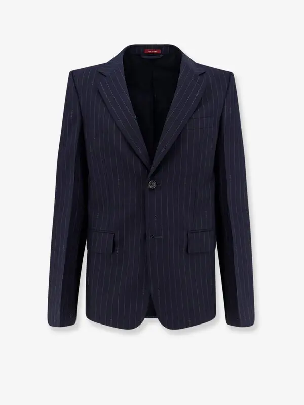 Gucci Pinstripe Wool Single-breasted Blazer - Multicolor