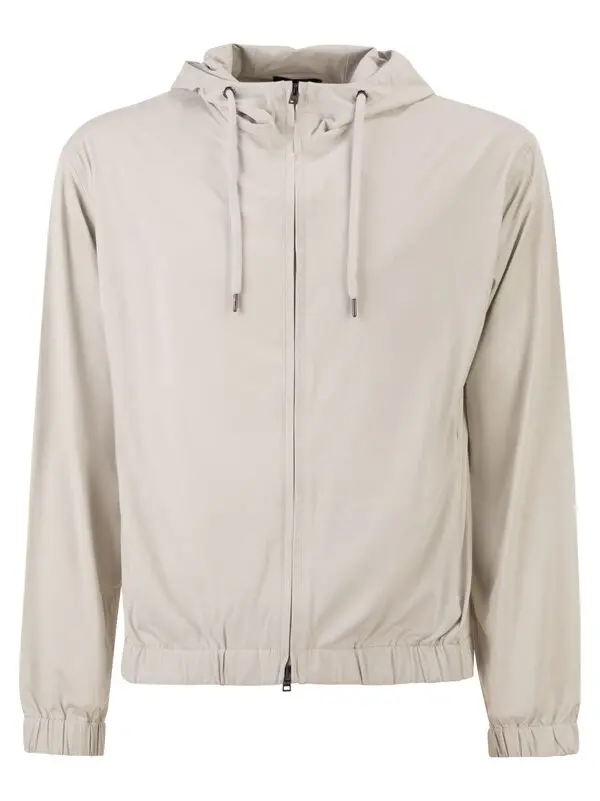 Herno Stretch Techno-nylon Hooded Bomber Jacket - Multicolor