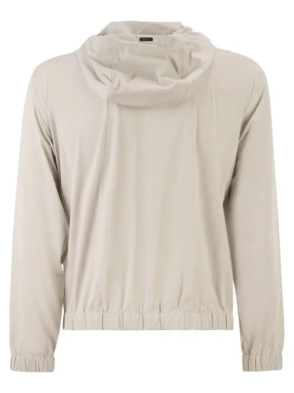 Herno Stretch Techno-nylon Hooded Bomber Jacket - Multicolor