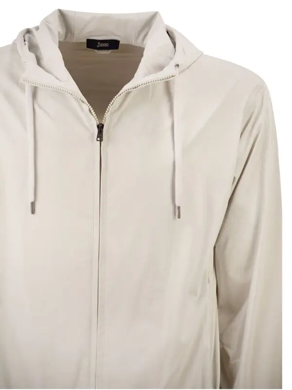 Herno Stretch Techno-nylon Hooded Bomber Jacket - Multicolor
