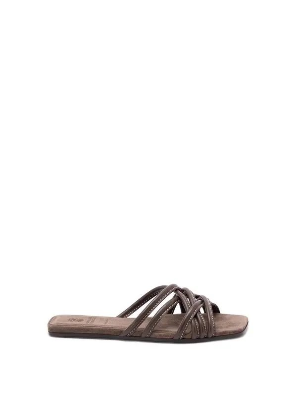 Brunello Cucinelli Lambskin Sandals - Multicolor