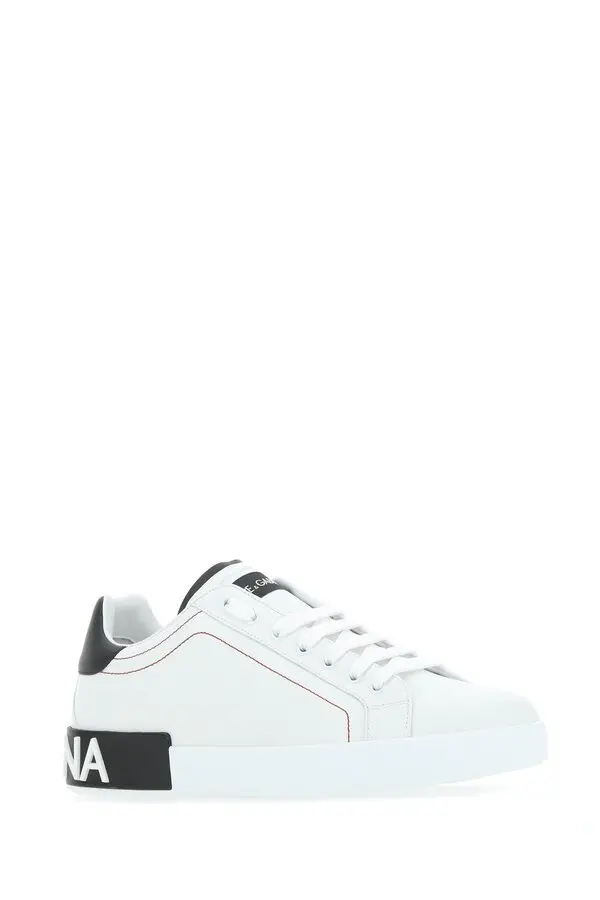 Dolce & Gabbana Nappa Leather Portofino Sneakers